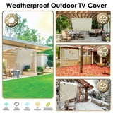 HOMEYA Outdoor TV Cover LED Flat Screen Television Protector Universal ...