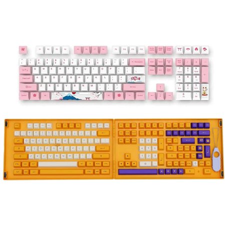 AKKO World Tour-Tokyo 114 Keys OEM Cherry Profile PBT Keycaps Set with ...