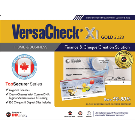 VersaCheck X1 Gold 2023 CANADA - Finance and Cheque Creation Software ...
