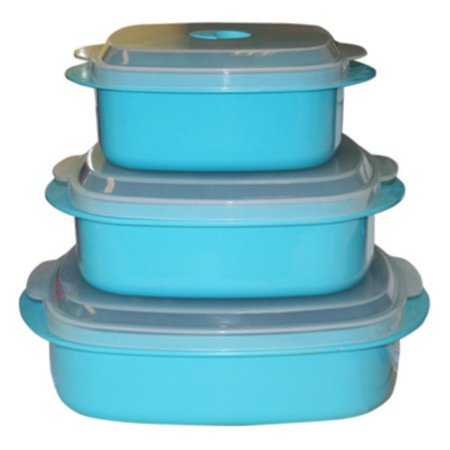 Calypso Basics, Microwave Cookware/ Storage Set, Turquoise - Walmart.com