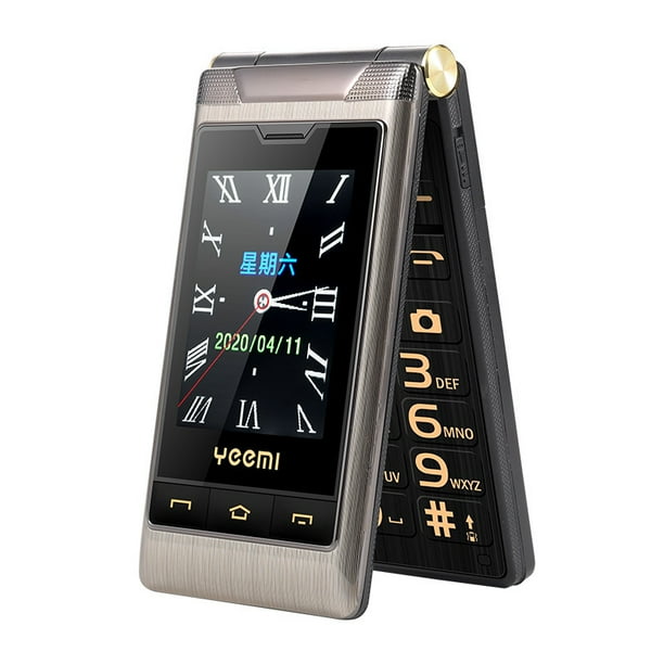 Volkmi 1 Metal G10-C Dual Screen Dual SIM Flip Phone 1800mAh Large ...