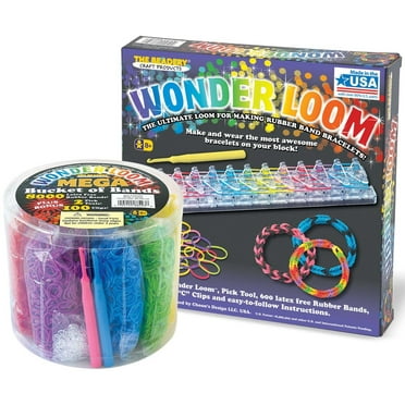 The Beadery Wonder Loom Kit, Gift for Kids, Includes 600 Rubber Bands ...