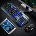 Wireless Keyboard and Mouse Combo, RGB Backlit, Rechargeable 3800mAh ...
