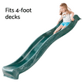 Blue Rabbit Play Outdoor Wavy Kids Slide, 8 Feet, Green - Walmart.com
