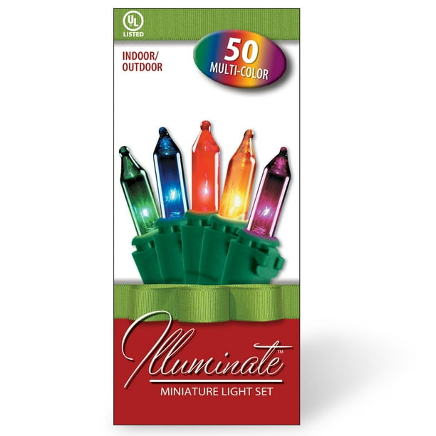 National Tree 50 Bulb Light String Set, Multicolor - Walmart.com