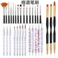 Professional Nail Art Brush Set 31-Piece, Dotting Tools, Liner Brushes ...