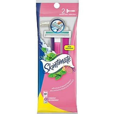 Skintimate Twin Blade Disposable Razors for Sensitive Skin with Aloe ...