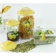Reston Lloyd Fresh Lemons 6pc Acrylic Canister Set for Kitchen Counter ...