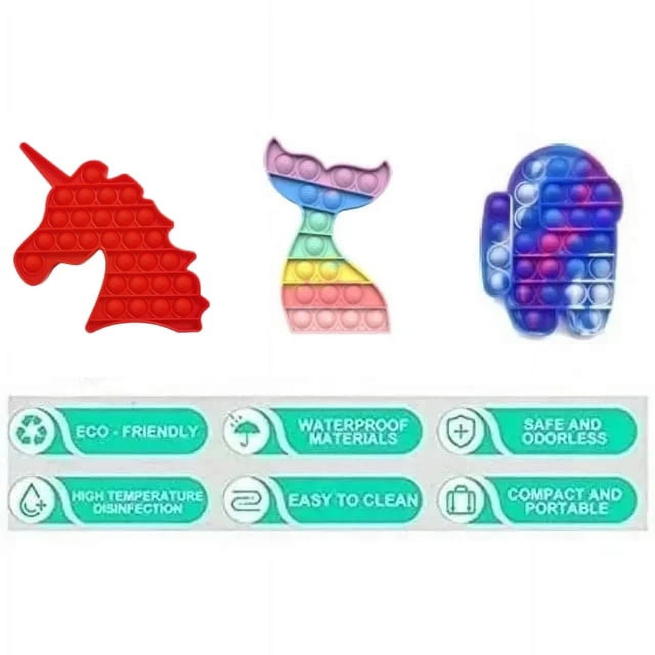 3 Packs Bubble Sensory its Push It Fidget Pop Toy, Popper Poop Figetget ...