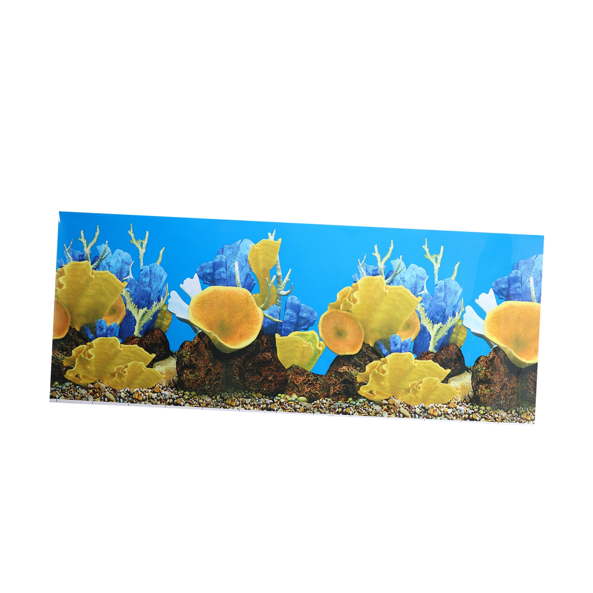 Unique Bargains Aquarium Fish Tank Background Poster Double-sided Fish ...