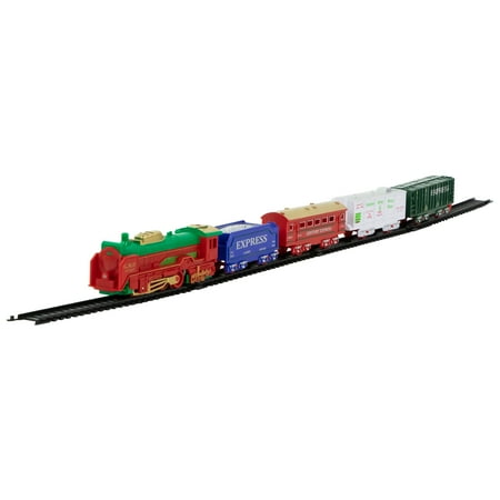 21 Pc Green and Red Battery Operated Lighted and Animated Classic Train Set | Walmart Canada