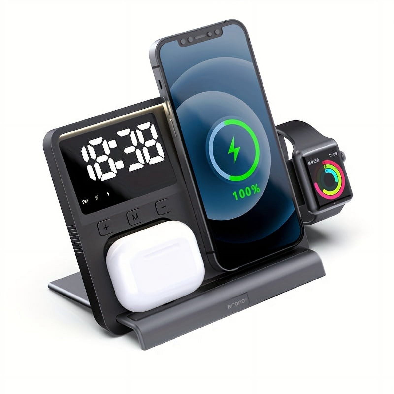 Click here for Grm 5 In 1 Wireless Charging Station Alarm Clock L... prices