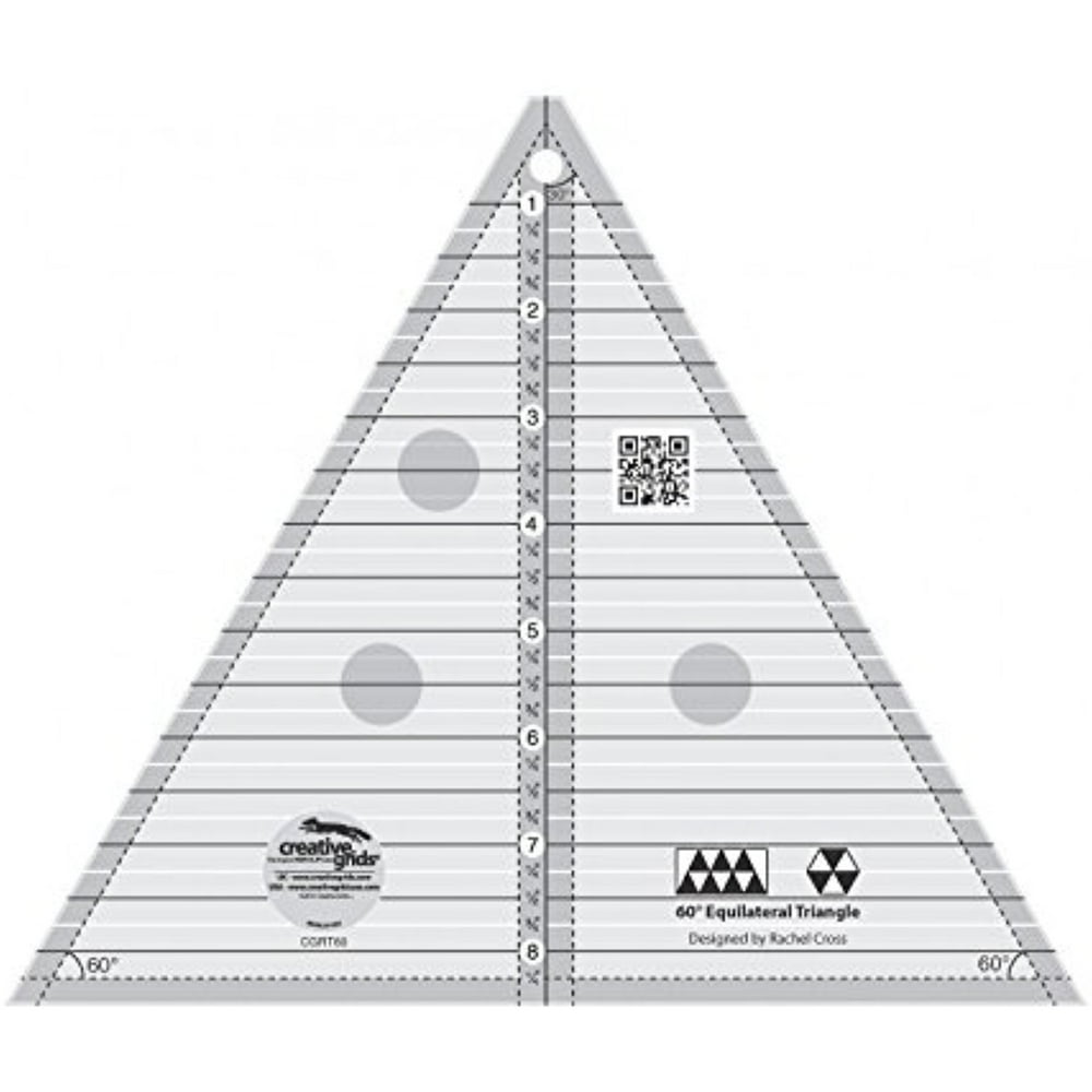 Creative Grids 60 Degree Triangle Ruler - Walmart.com - Walmart.com