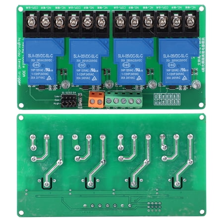 4 Channel Relay Module, High Low Trigger Relay Module 4 Channel For ...