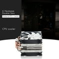 SNOWMAN M-T6 4PIN CPU 6 Heatpipe Double Fans 12cm Cooling Fan LGA775 ...
