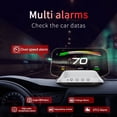 BOKYAN Car Head Up Display Digital GPS Navigation Speedometer Projector ...