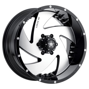 LUXXX HD Alloy Rims LHD16 22X12 8165/170 -44 125 Gloss Black Milled ...