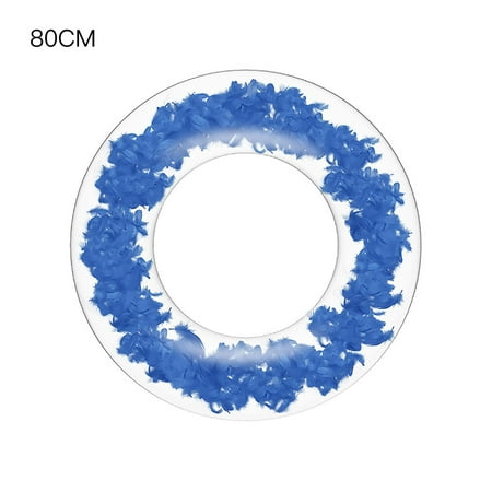 Swim Ring Filled With Simulation Feather Clear Inflatable Transprent ...
