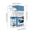 Car Snow And Ice Removal Spray Rapid Ice Melting & Safe Antifreeze ...