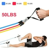 HPYGN 50lb Resistance Bands Kit, Exercise Bands with Handles, for Heavy ...