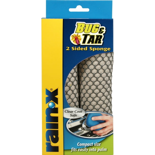 Rain-x Compact 2-Sided Automotive Bug Grime and Tar Sponge - Walmart.com