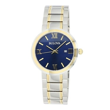 Bulova Men's Classic Brown Leather Strap Watch 98H51 - Walmart.com