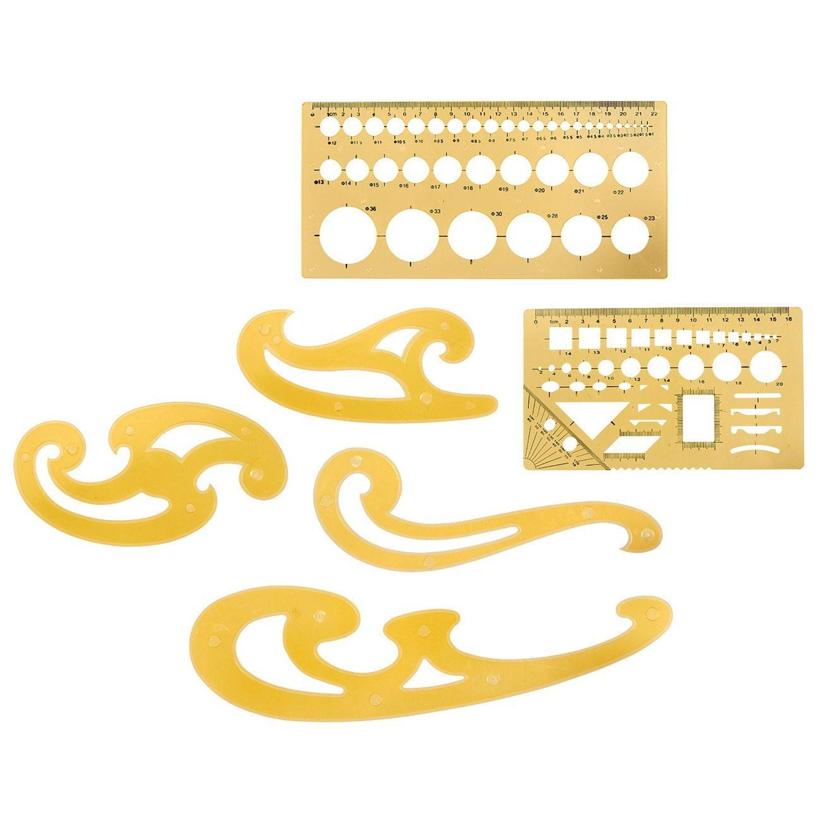 Drawing QUCUMER 6 Pcs Architecture Drawing Templates French Curve and ...