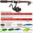 Ultralight Carbon Fishing Rod Set with Spinning Wheel and Long Cast ...