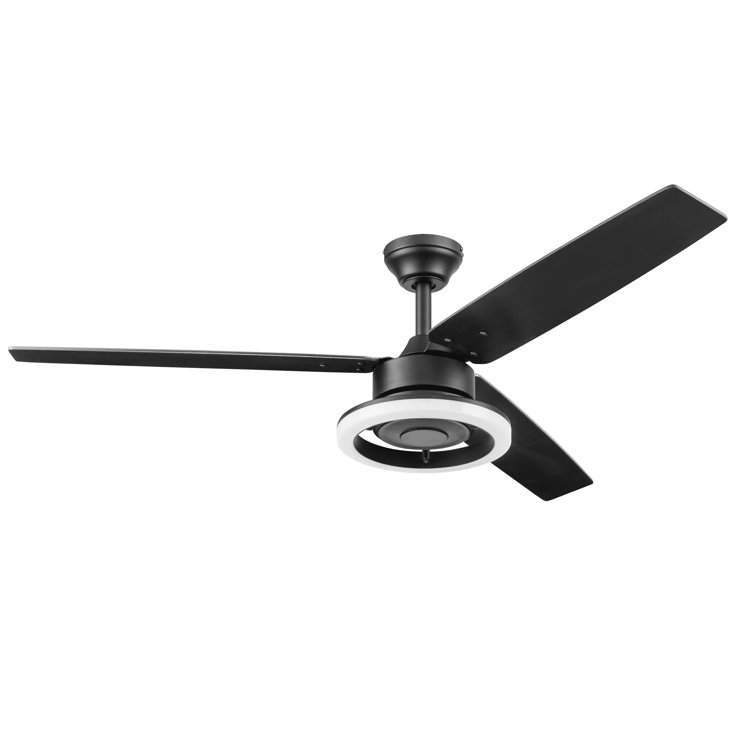Prominence Home 52" Orbis Matte Black Remote Control Ceiling Fan, 3 ...