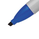 Sharpie Permanent Markers Broad Pack, Chisel Tip, Blue, 12 Count ...