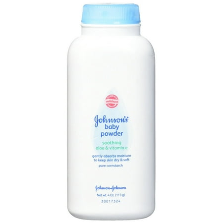 Johnson & Johnson Pure Cornstarch Powder with Soothing Aloe Vera ...
