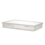 File Container Box Portable with Cover Storage Durable Transparent ...