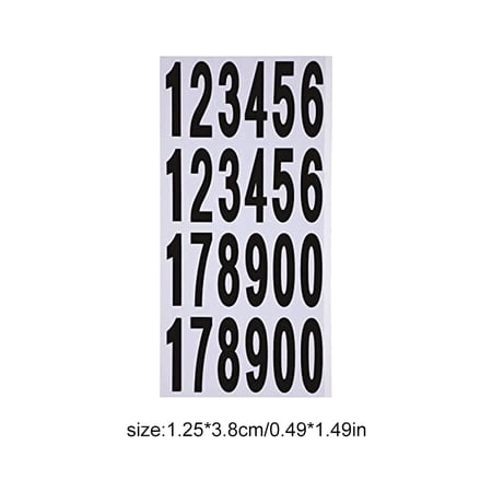 10 Pieces Numbers Stickers Long-term Use Paste for Photo Album Premium ...
