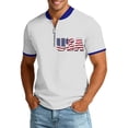 250 Anniversary USA Merchandise Mens Short Sleeve Half-Zip Independence ...