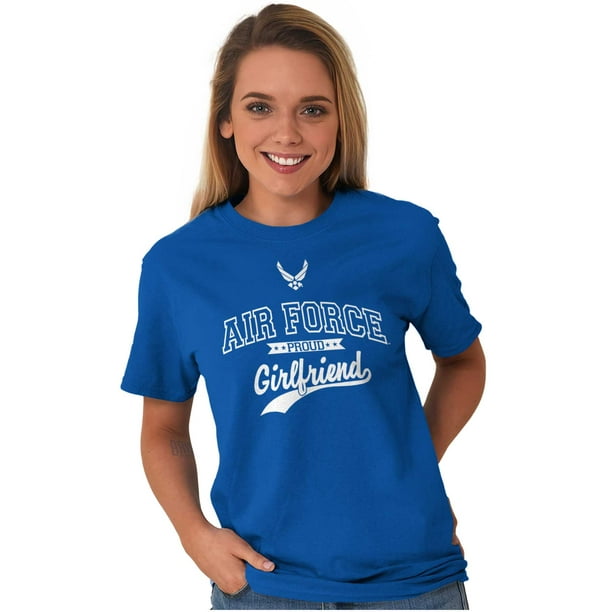 US Air Force Proud USAF Girlfriend Women's Graphic T Shirt Tees Brisco ...