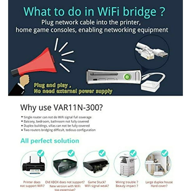 VONETS VAR11N-300 Mini Router WiFi Hotspot WiFi portátil Puente WiFi R ...