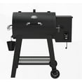 Expert Grill 28" Pellet Grill with Wheels, 22lb Capacity Hopper, Black ...