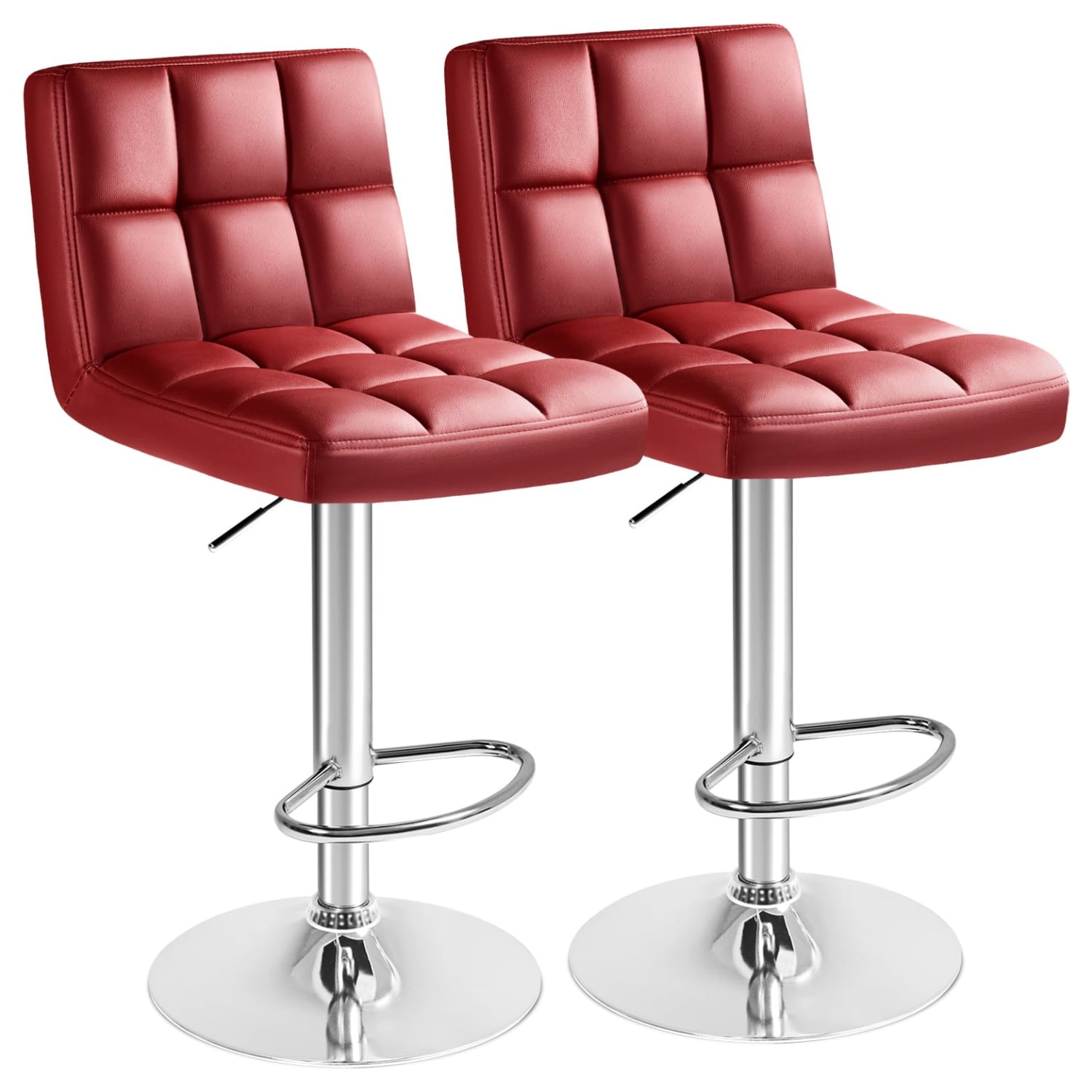 Click here for Homall Bar Stools Set Of 2 Modern Pu Leather Heigh... prices