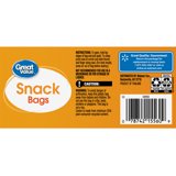Great Value Fresh Seal Zipper Square Snack Bags, 200 Count - Walmart.com
