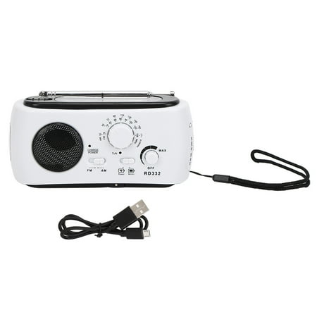 ABS Outdoor Hand Crank Generate Electricity Multifunction Solar Radio ...