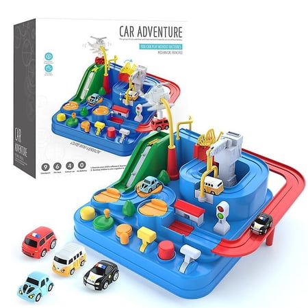 Childrens Car Track, Car Adventure Track Toy 2 In 1 Car Adventure Toy ...