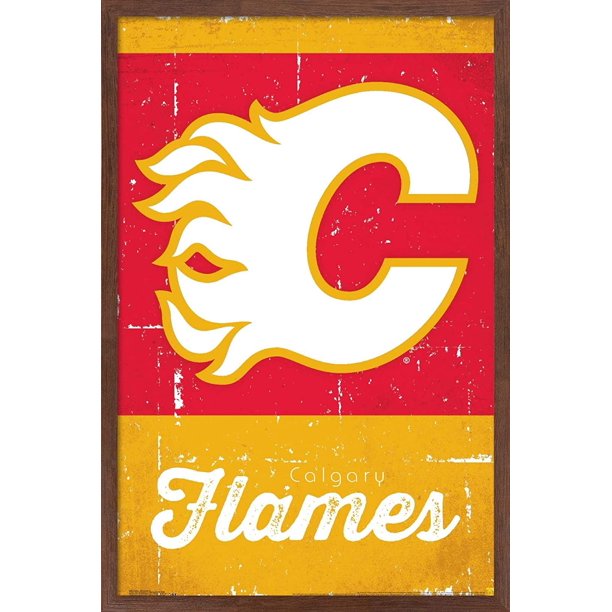 NHL Calgary Flames - Retro Logo 13 Wall Poster - Walmart.ca