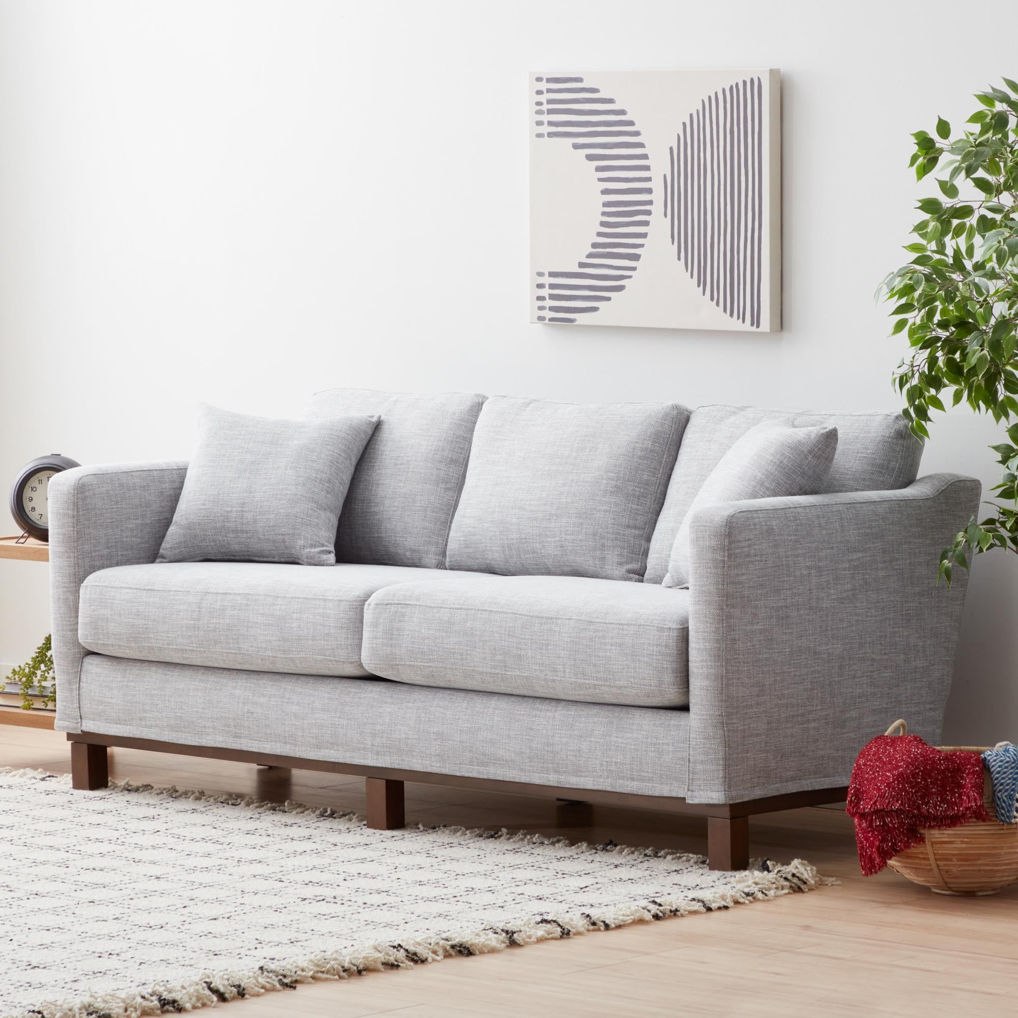 Buy Gap Home Upholstered Wood Base Sofa, Gray Online at Lowest Price in ...