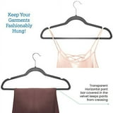 Zober Velvet Ultra Slim Non Slip Plastic Hangers, Heavy Duty, Covered ...