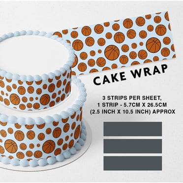 Cheetah Pattern Strips Edible Icing Printed Cake Wrap Strips Topper ...