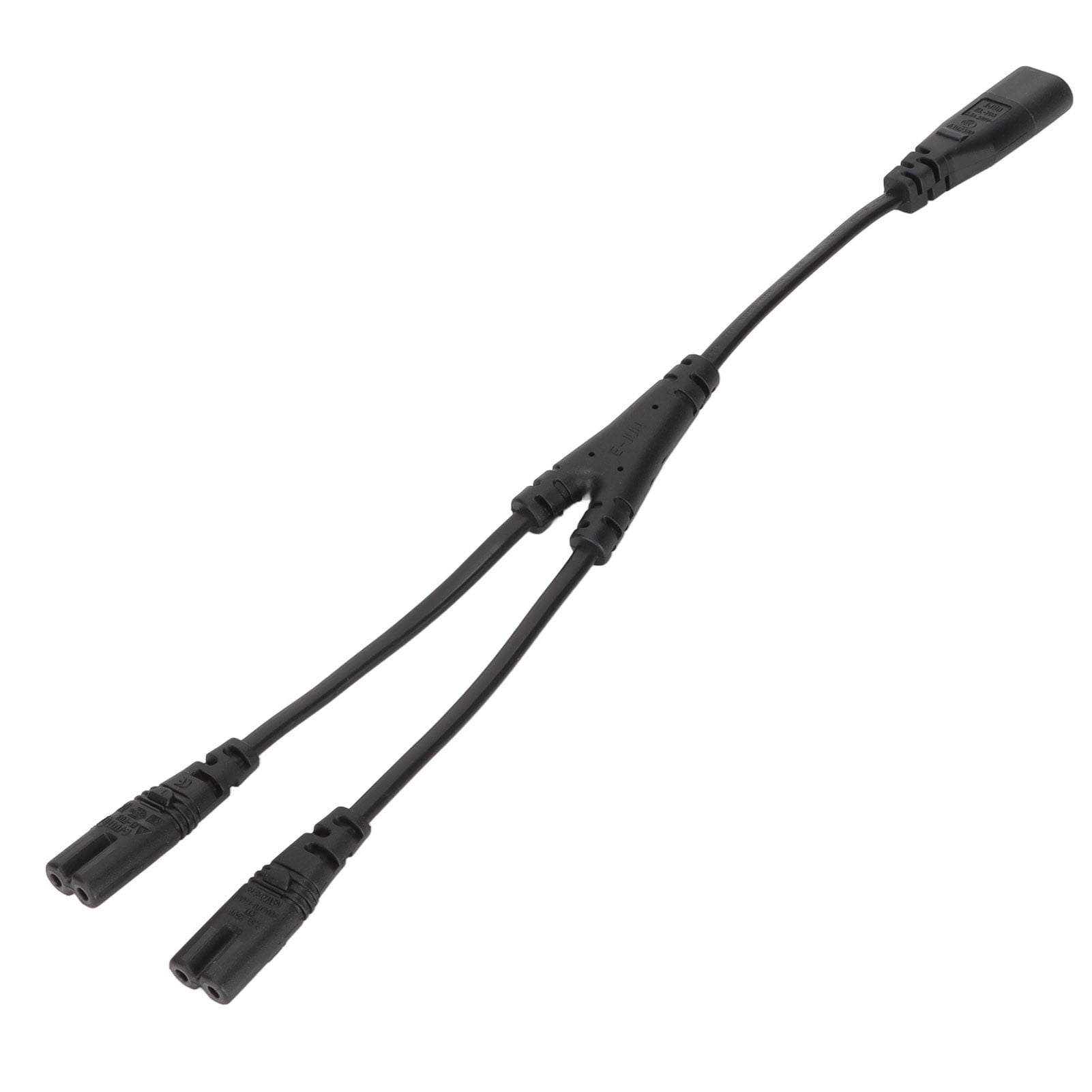 Cables de alimentación IEC320 C8 a IEC320 C7 dobles, conector macho ...