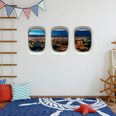 VWAQ Aviation Decals Airplane Window Sticker Clouds Wall Art VWAQ-PPW13 ...