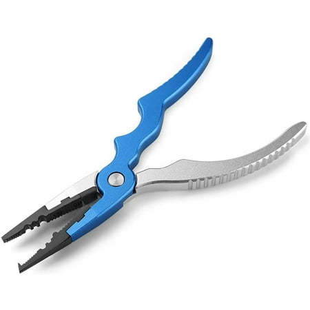 New Aluminum Alloy Fishing Pliers Split Ring Cutters Fishing Holder ...