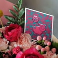3drose, Dotted Pink and Aqua Pig with Heart, Sign of the Pig, Abstract ...