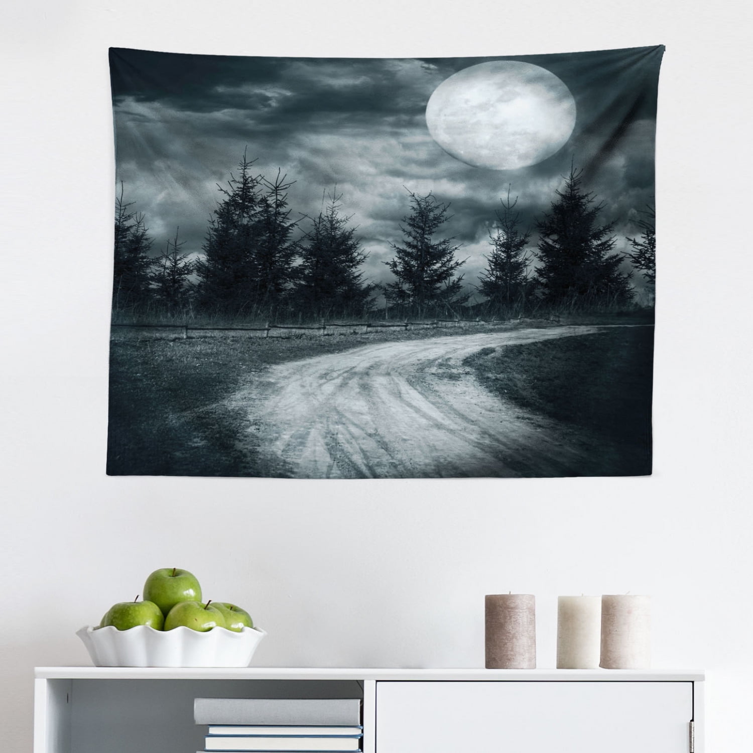 Horror House Tapestry, Demon Trap Logo Ceremony Creepy Scary Fantasy ...